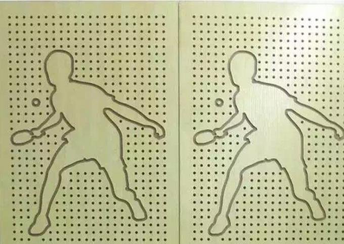 Panel kayu kedap suara akustik berlubang alami untuk ruang Studio