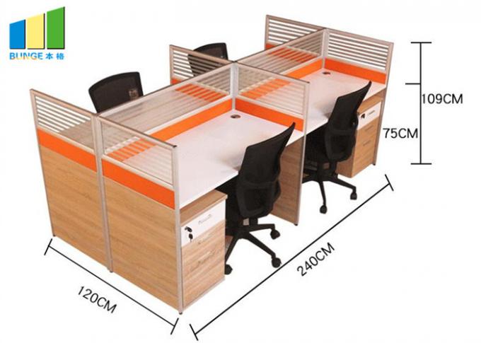 Modern Modular Office Cubicles Mesh Kursi Eksekutif Workstation Partisi ...