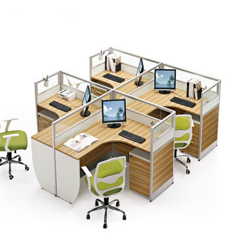 Perangkat Kantor Workstation / Perabot Kantor Modular Aluminium Ramah ...